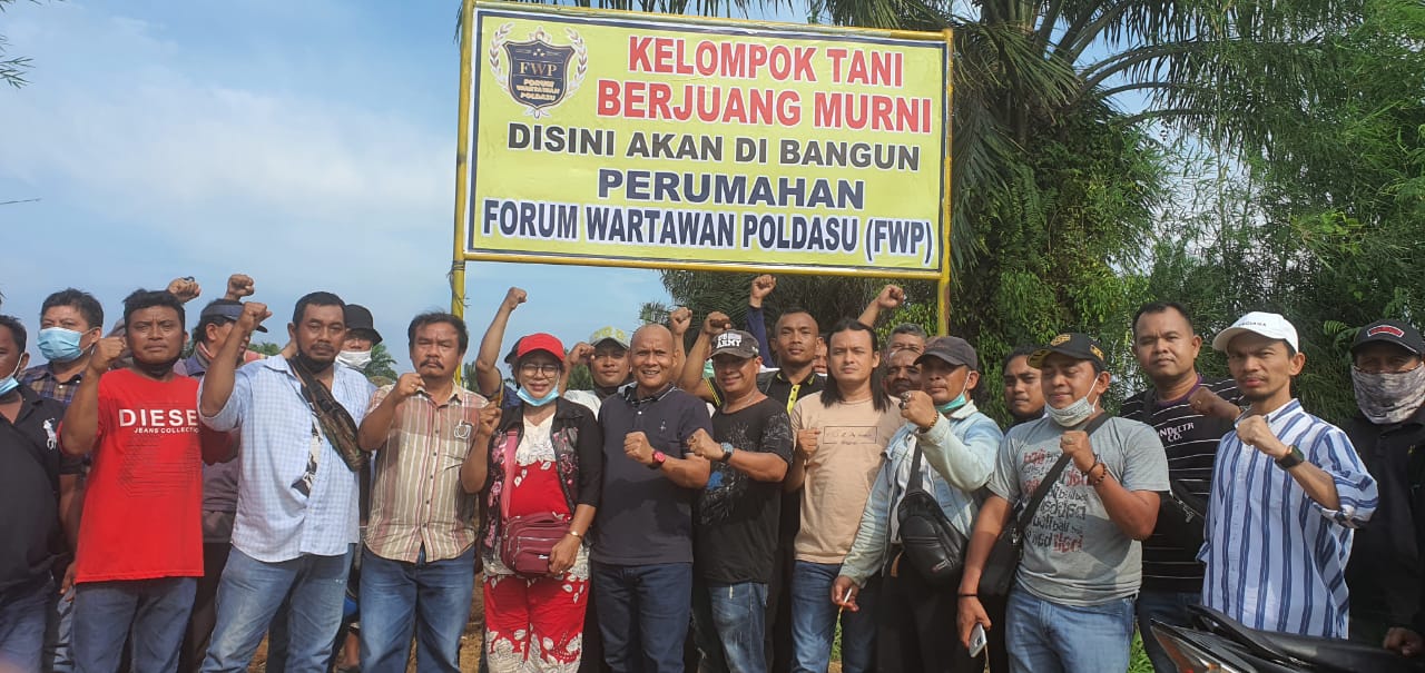 Bangun Perumahan Wartawan, KTBM dan FWP Dirikan Plang di Lahan Eks HGU ...